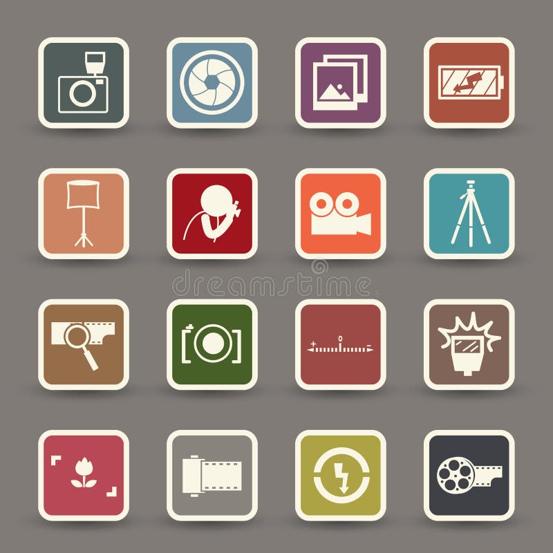 Camera symbol stock vector. Illustration of movie, history - 37998112