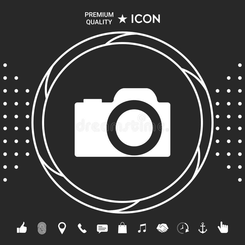 Camera symbol icon stock vector. Illustration of camera - 130244345
