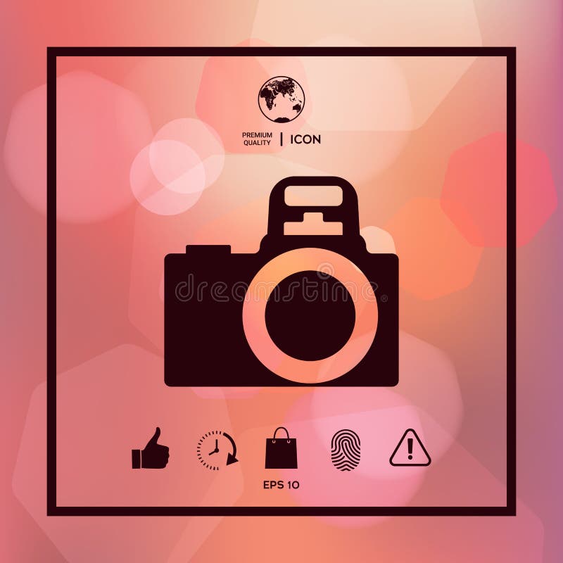Camera symbol icon stock vector. Illustration of sign - 111361518