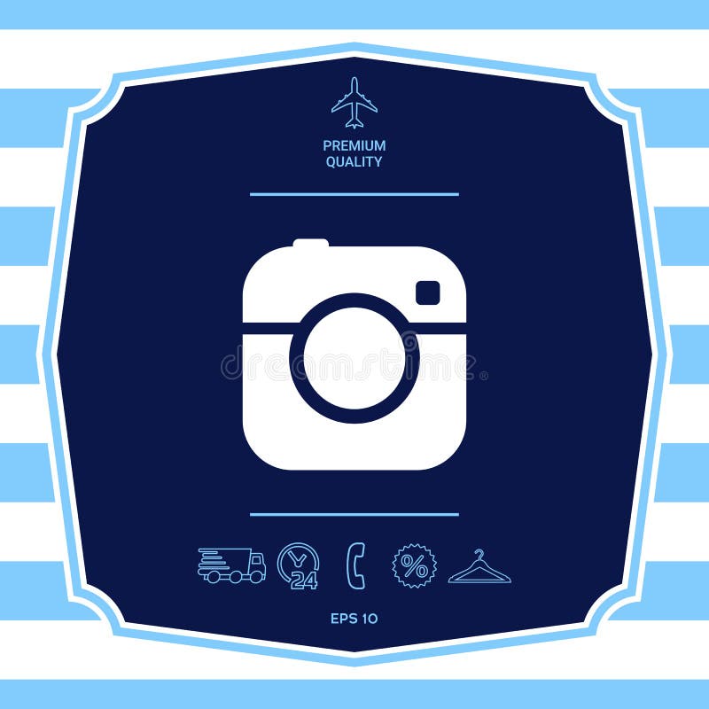 Camera Symbol Icon. Graphic Elements for Your Design Stock Vector ...