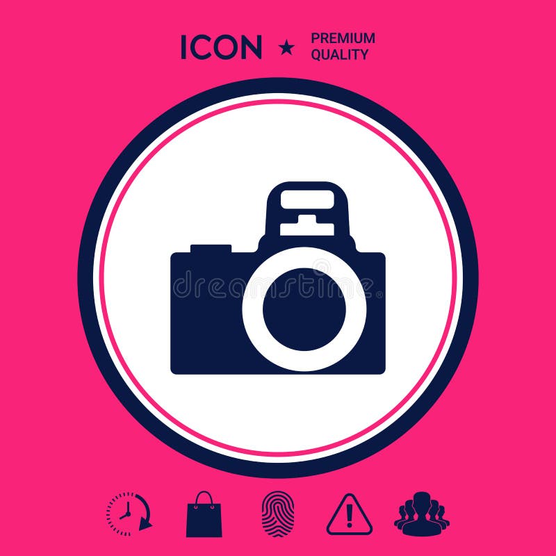 Camera symbol icon stock vector. Illustration of photograph - 117233062