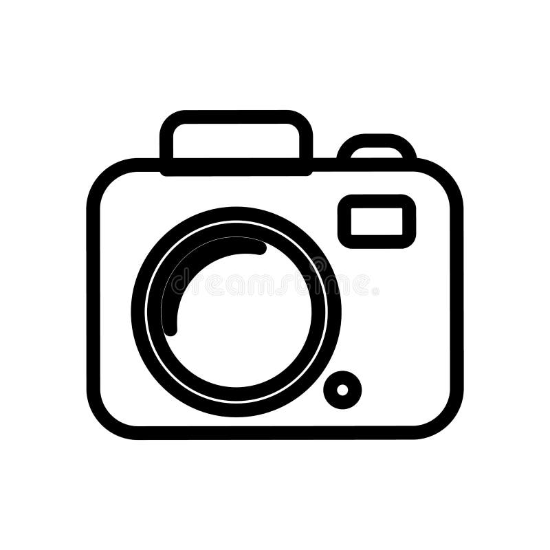 Camera Symbol Line Icon, Vector Illustration Stock Vector ...