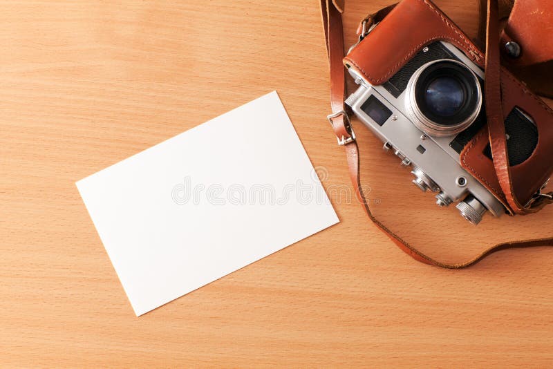 Camera on the table stock photo. Image of enthusiasm - 94883004