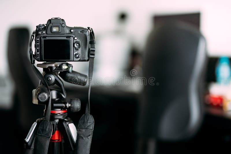 Camera Taking Photos of Interior Design Stock Image - Image of digital ...