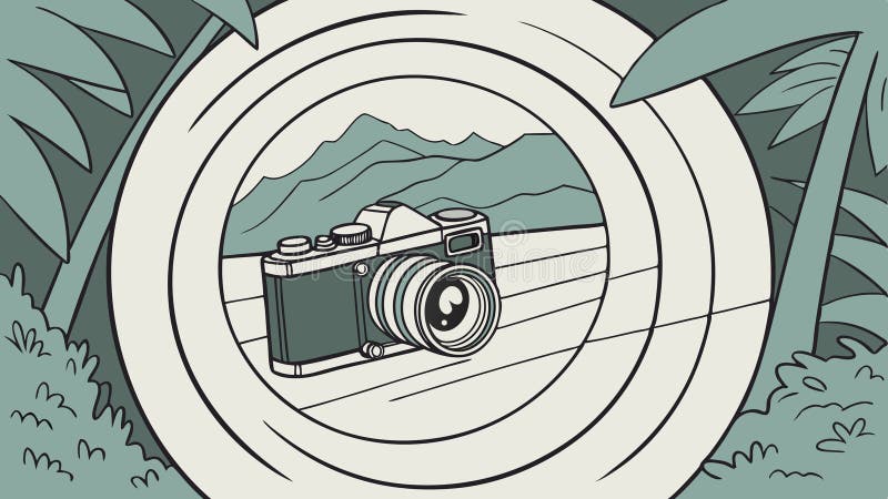 Camera in Target Focus, Flat Vector Illustration, Vector Design ...