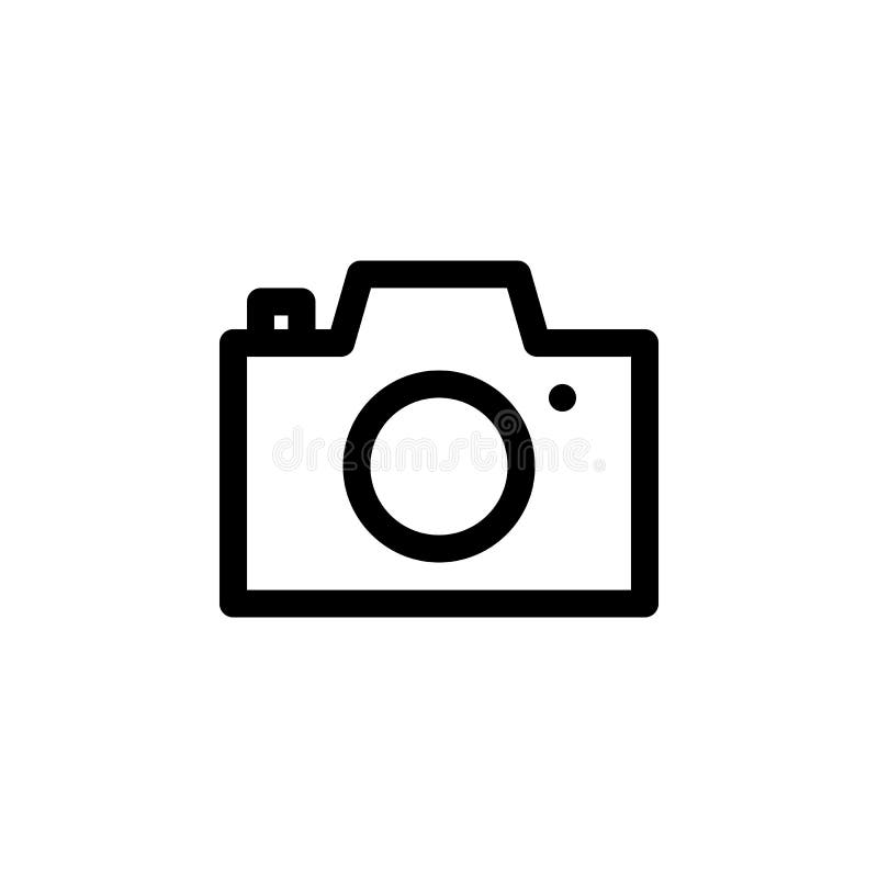 Camera Icon stock vector. Illustration of flash, icon - 181931105