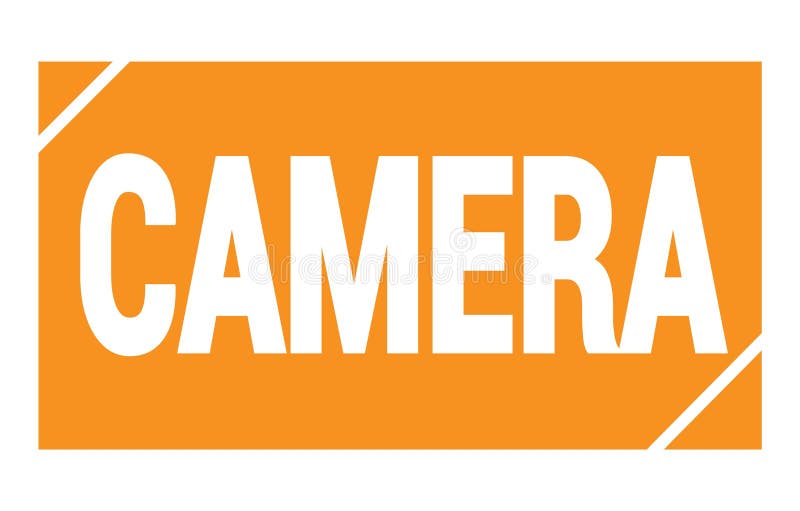 CAMERA Text Written on Orange Stamp Sign Stock Illustration ...