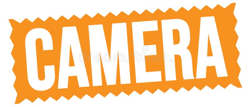 CAMERA Text Written on Orange Stamp Sign Stock Illustration ...