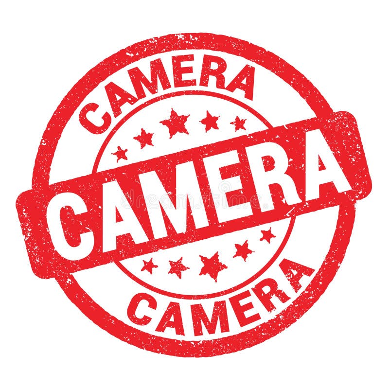 CAMERA Text Written on Red Stamp Sign Stock Illustration - Illustration ...