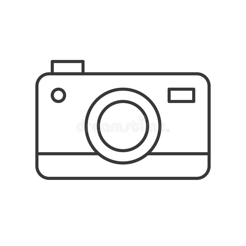 Simple camera icon stock vector. Illustration of modern - 99345013