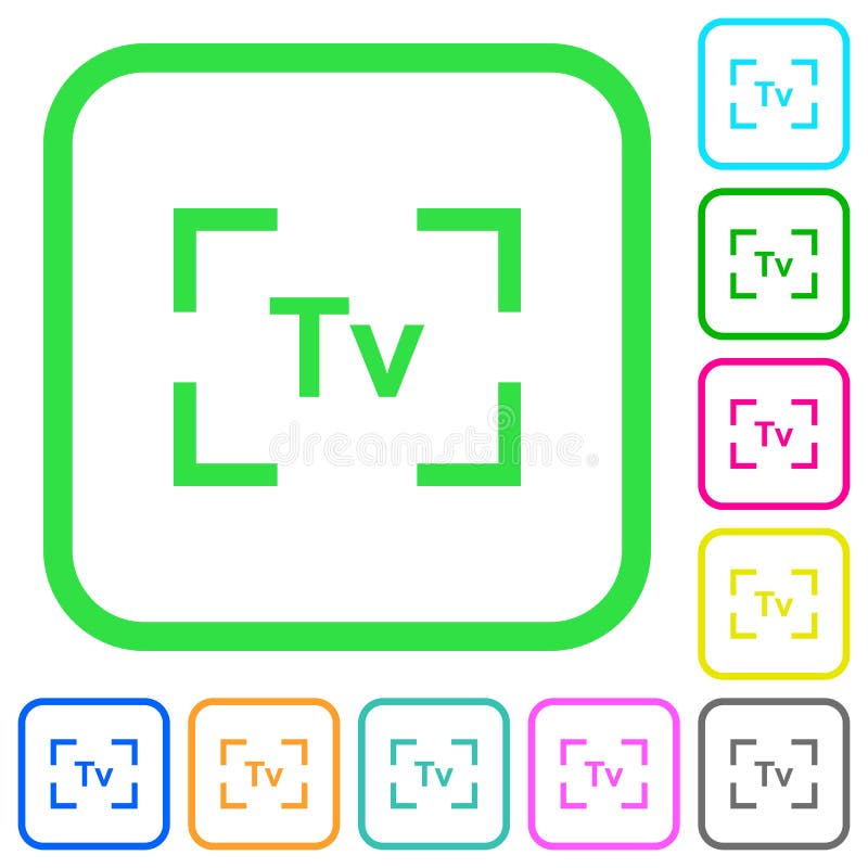 Camera Time Value Mode Vivid Colored Flat Icons Stock Vector ...