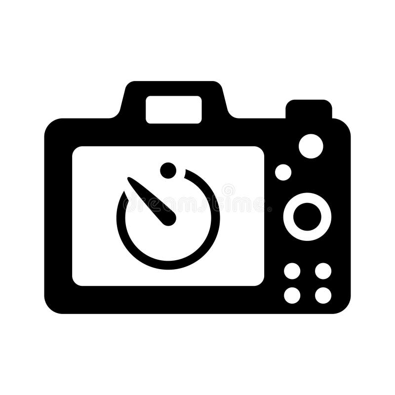 Camera Timer Icon stock vector. Illustration of sign - 291884812