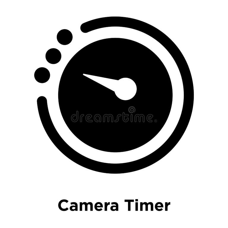 Camera Timer Icon Vector Isolated on White Background, Logo Concept of ...