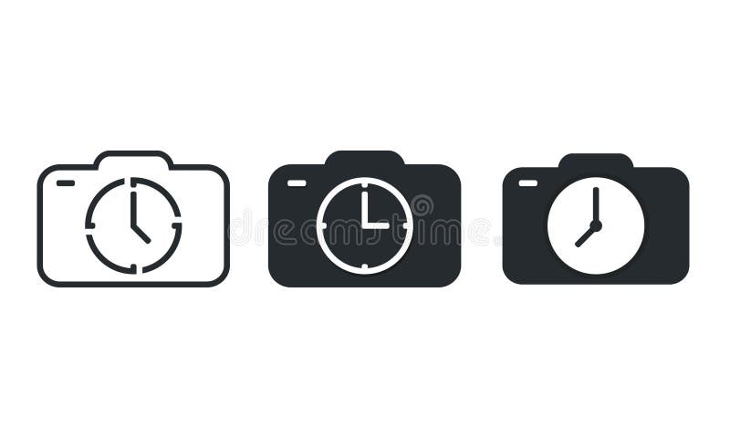 Camera Timer Sign. Illustration Vector Stock Vector - Illustration of ...