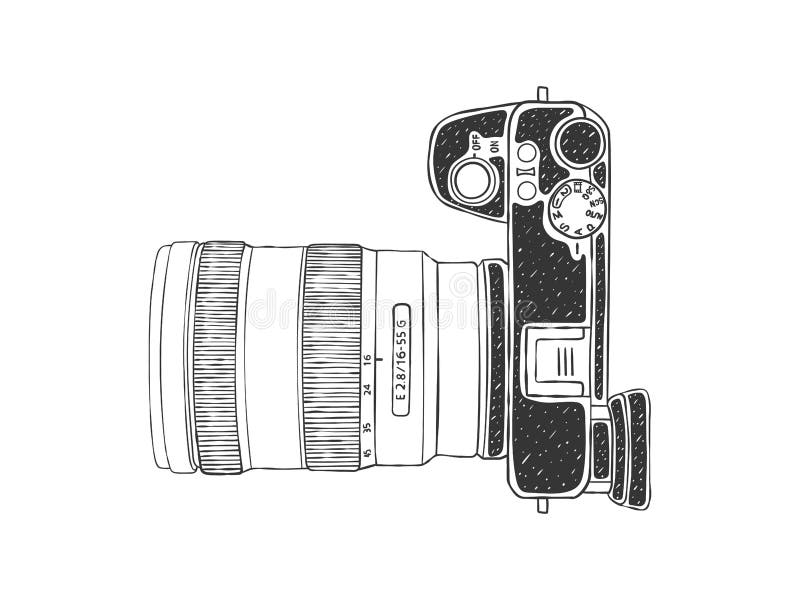 Classic Camera Top View Stock Illustrations – 466 Classic Camera Top ...