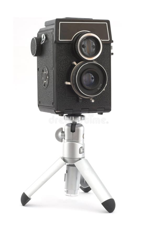 Camera on tripod stock image. Image of press, arts, camera - 2858591