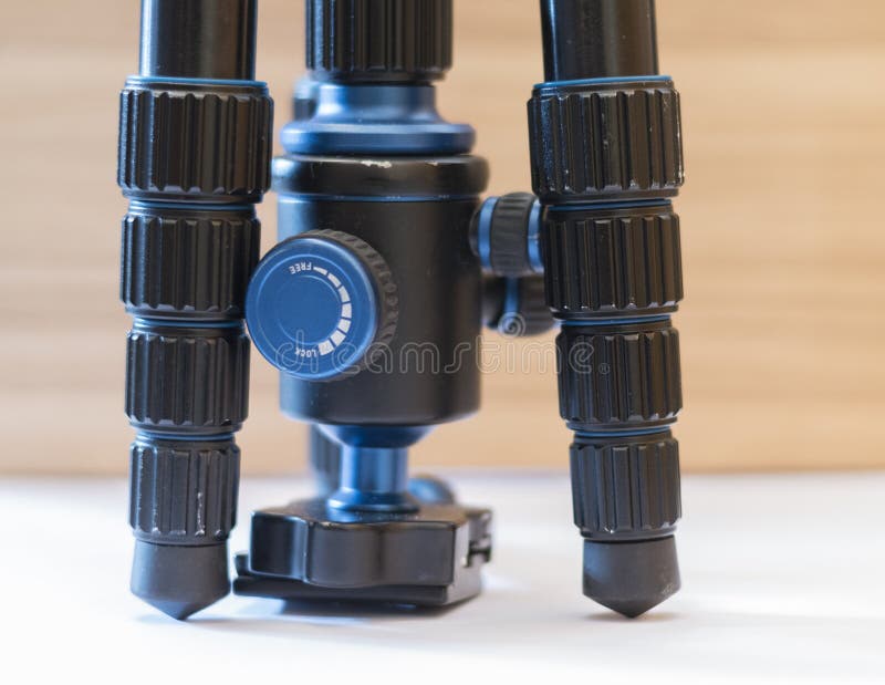 A camera tripod stock photo. Image of blue, camera, legs - 135930390