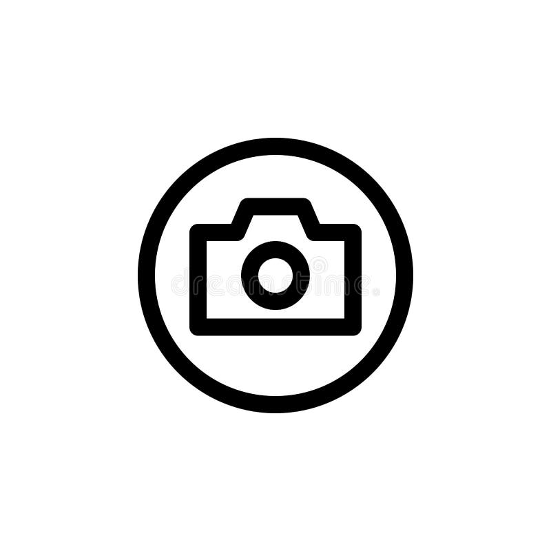 Camera Icon stock vector. Illustration of electronic - 181737806