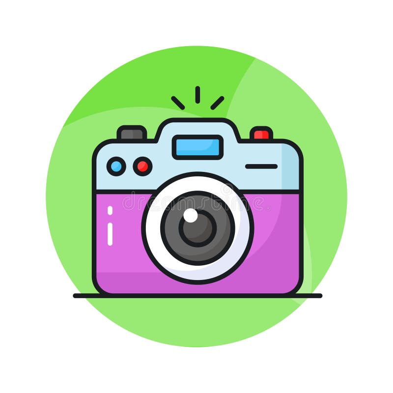 Camera Vector Design in Modern and Trendy Style, Photography Device ...