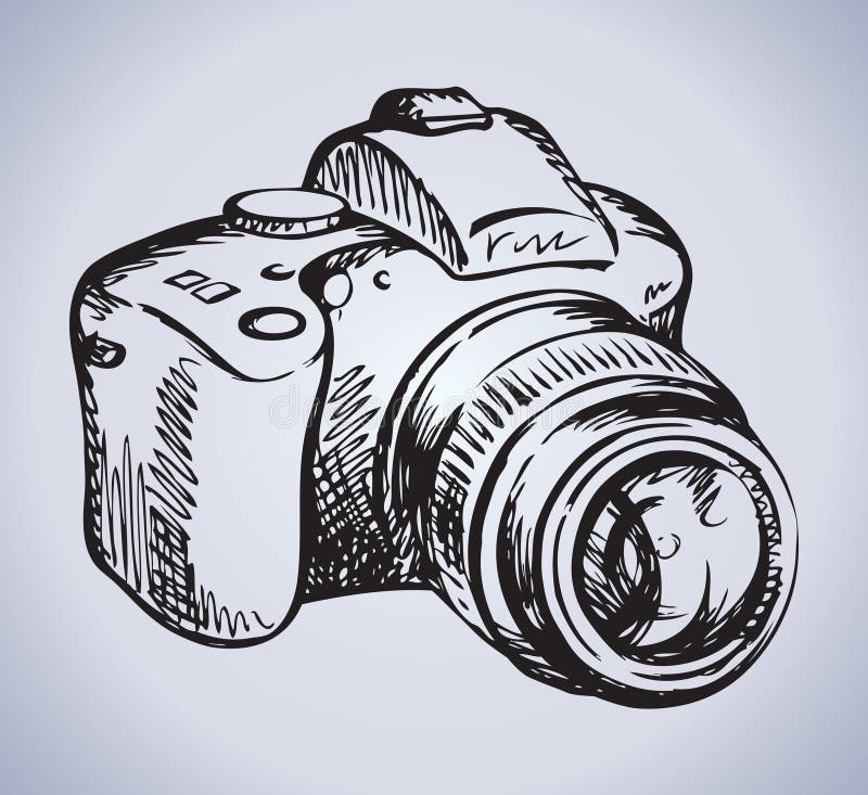 Camera Drawing Freehand Stock Illustrations – 739 Camera Drawing ...