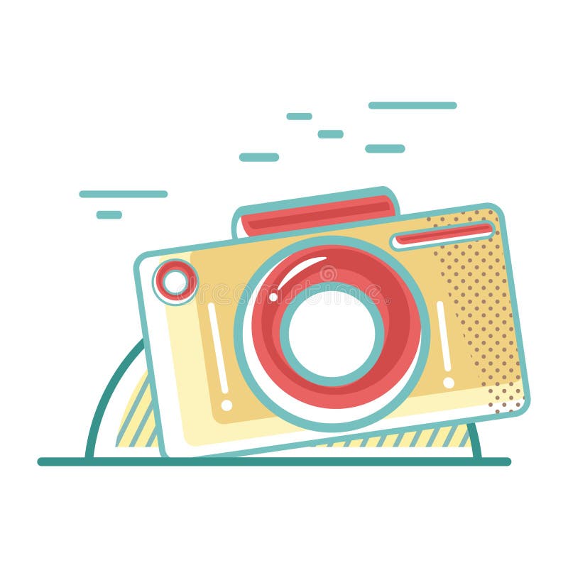 Camera. Vector Illustration Decorative Design Stock Vector ...