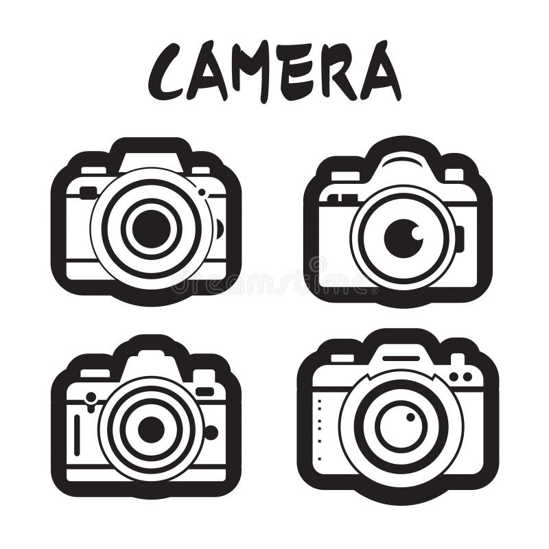 Camera Vector Illustration stock vector. Illustration of design - 344166430