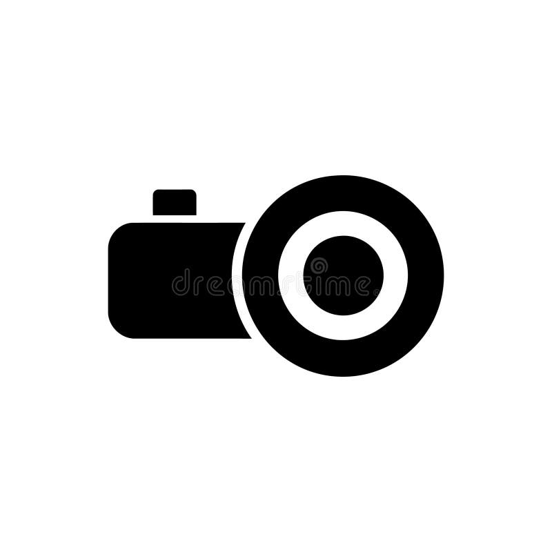 Camera Video Recording Icon Stock Vector - Illustration of resolution ...