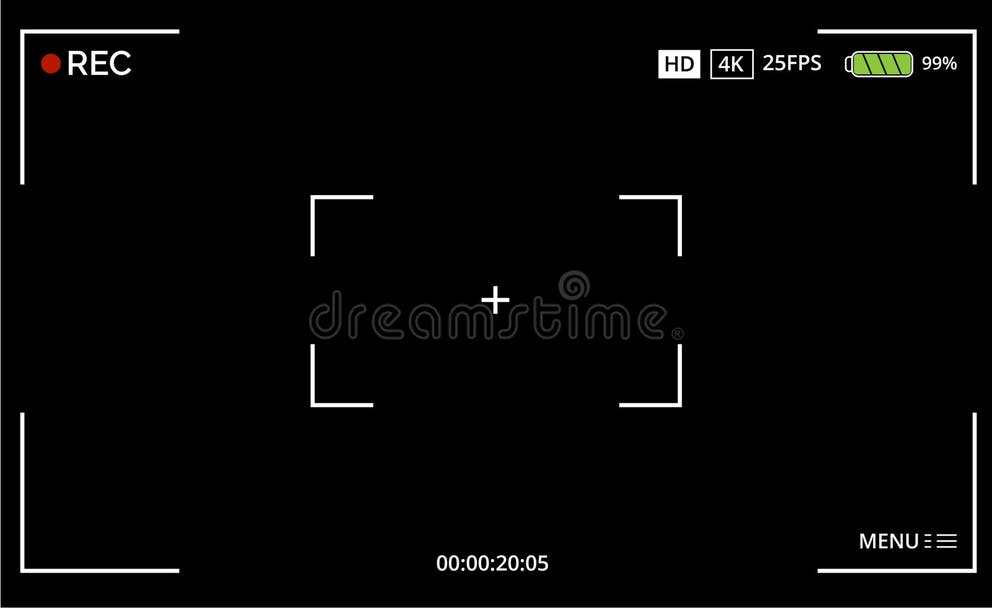 Camera View Animation (MOV) with Transparent Background Stock ...