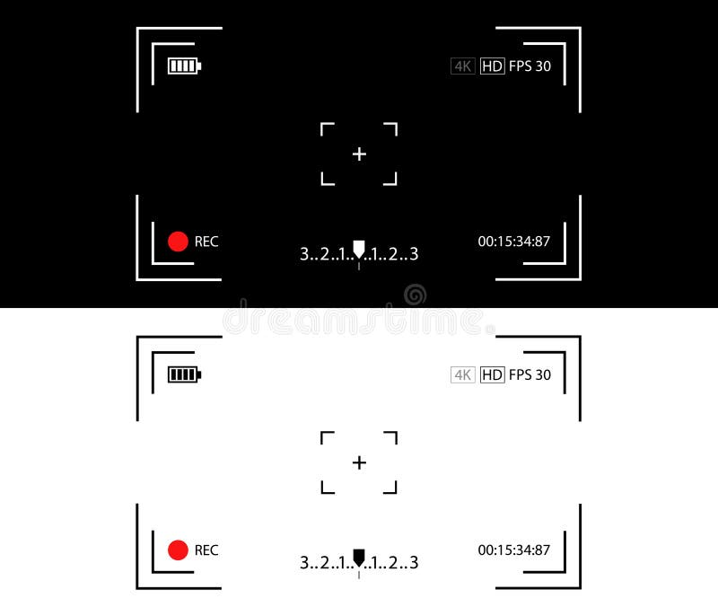 Camera View Vector Illustration Stock Vector - Illustration of camera ...