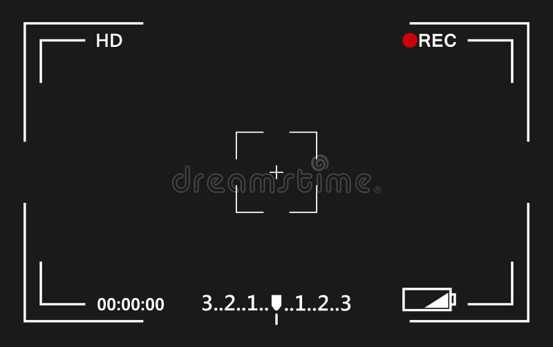 Camera View In Simulate Game, Light Circle Target, Virtual Reality ...