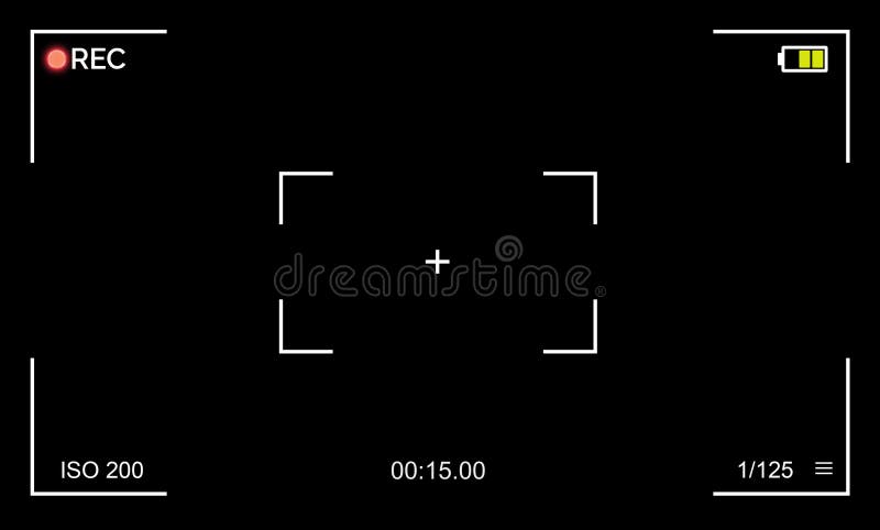 VCR VHS Recording Screen on a Green Screen Stock Video - Video of ...