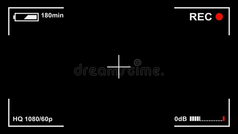 Camera Viewfinder Digital Overlay Display. FullHD Stock Footage - Video ...