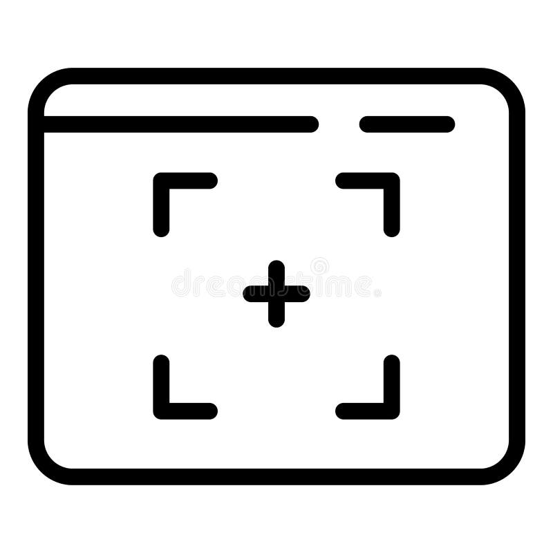 The Viewfinder Icon. Focusing and Photography, Photo Symbol Stock ...
