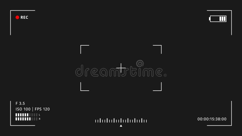 Camera Viewfinder Overlay Transparent Background Stock Illustrations ...