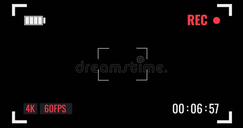 Camera Viewfinder Video or Photo Frame Recorder Flat Style Design ...