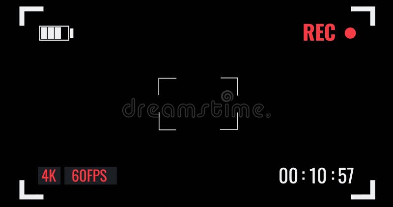 Camera viewfinder record stock photo. Illustration of recording - 294241664