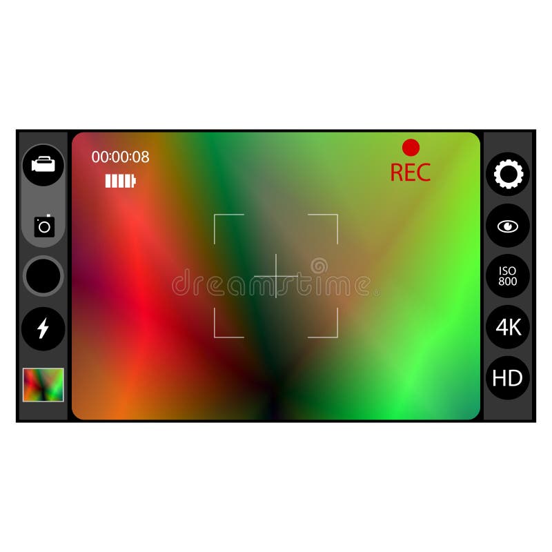 Camera Viewfinder. Template Focusing Screen Stock Vector - Illustration ...