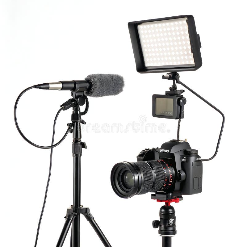 Camera Vlog stock illustration. Illustration of creative - 357204772