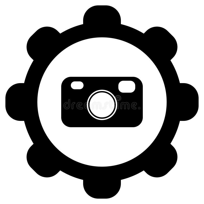 Camera and wheel stock vector. Illustration of graphic - 244957467