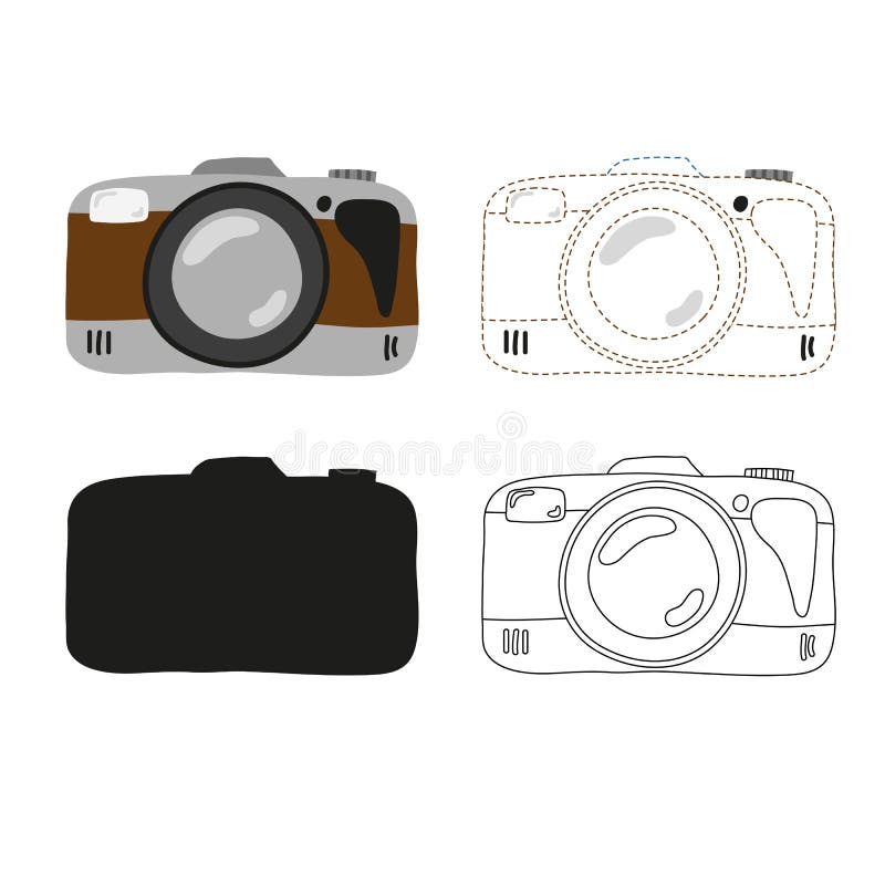 Camera Worksheet Vector Design Stock Illustration - Illustration of ...