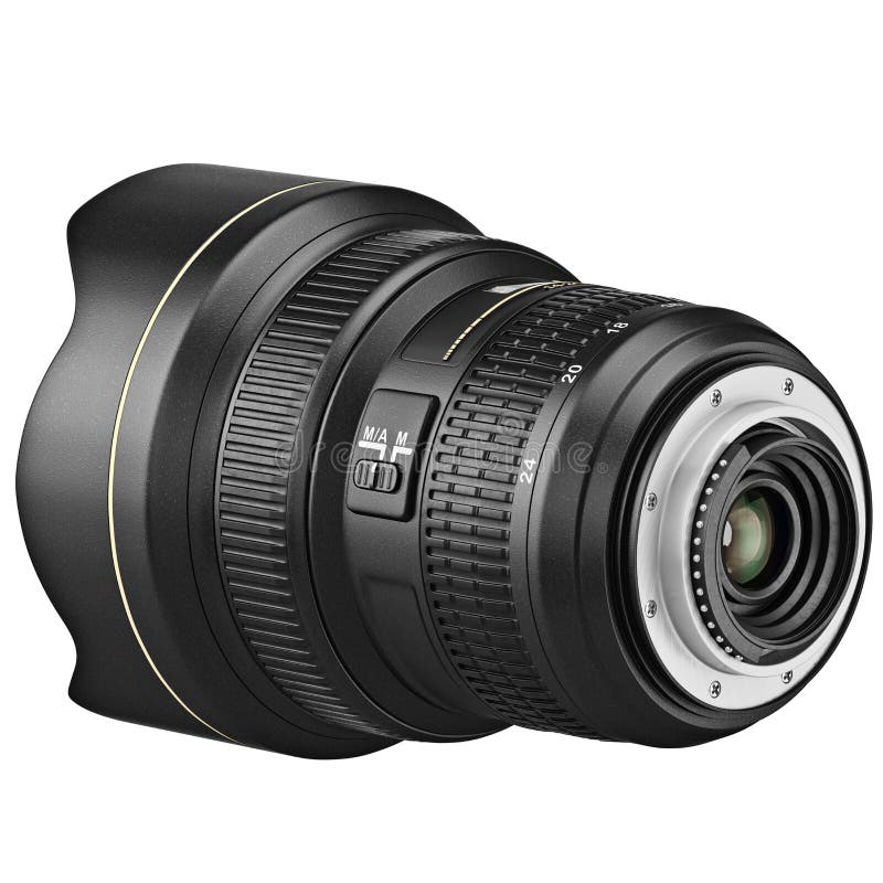 Camera zoom lens stock illustration. Illustration of white - 73341788