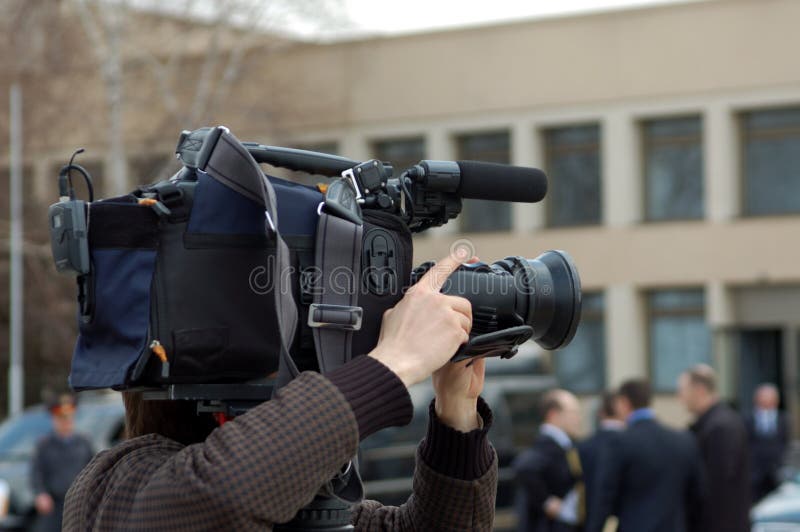 Men with cameras stock photo. Image of footage, journalist - 2149426