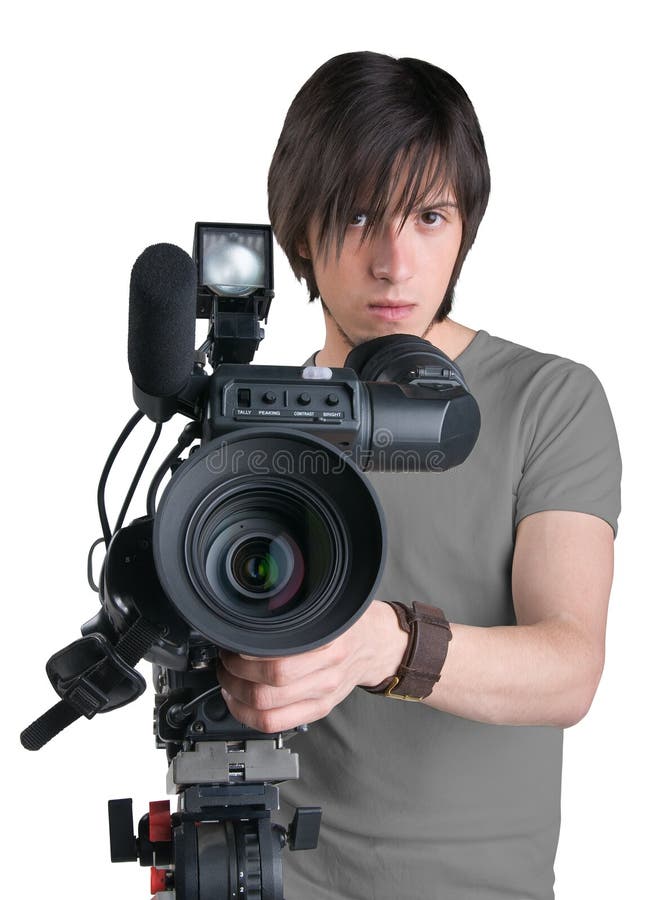 Cameraman. stock photo. Image of objective, creativity - 22989842
