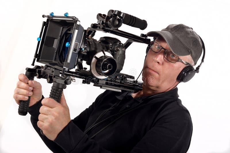 Cameraman stock photo. Image of mature, adult, cinema - 38093224