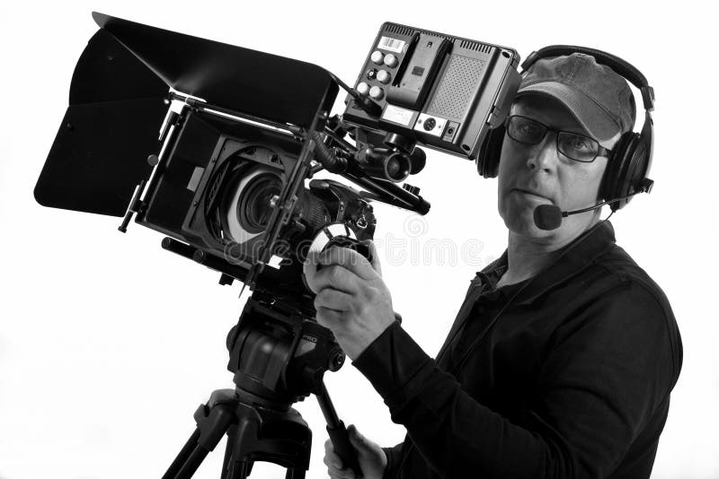 Cameraman stock photo. Image of working, camera, movie - 38093758
