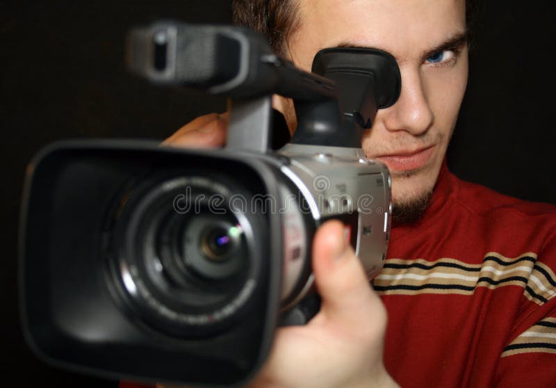 Cameraman_camera operator stock image. Image of broadcasting - 4652941