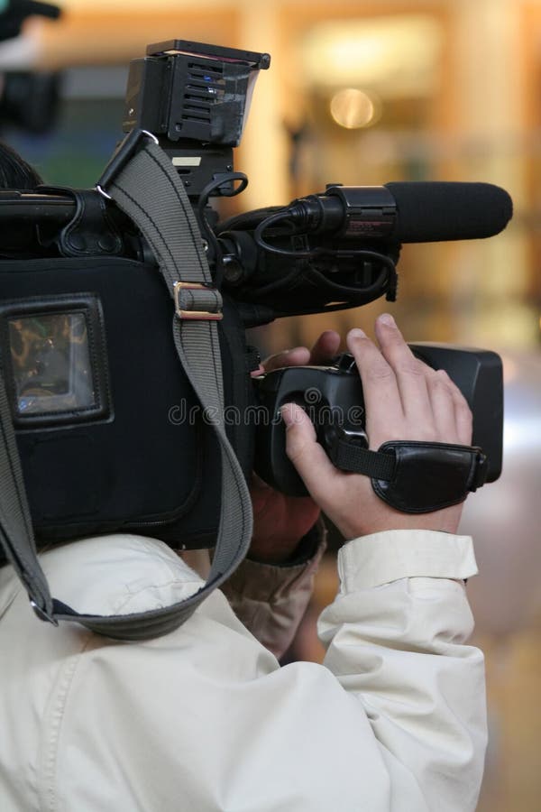 Cameraman stock photo. Image of studio, hand, camera, journalist - 577656