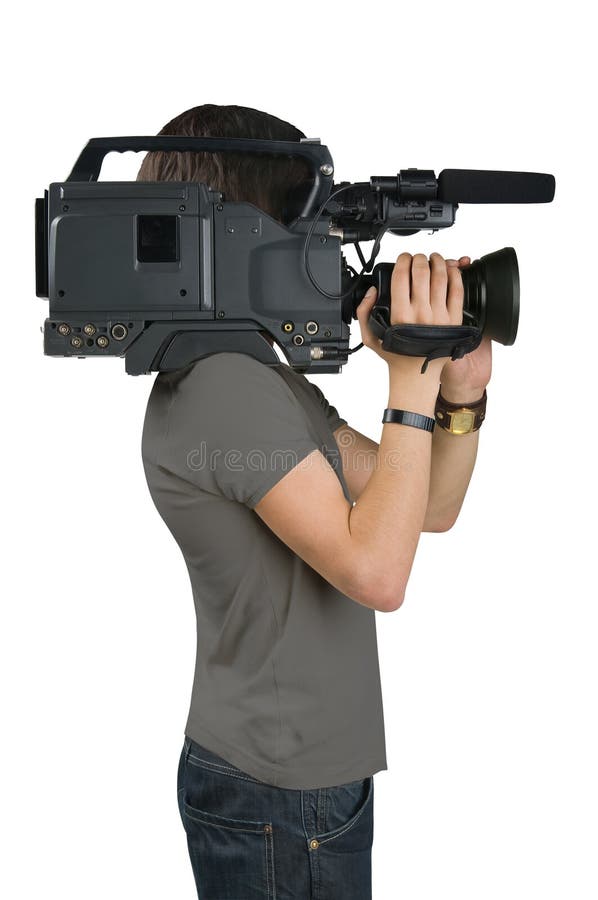 Cameraman stock photo. Image of lens, camera, professional - 4457834