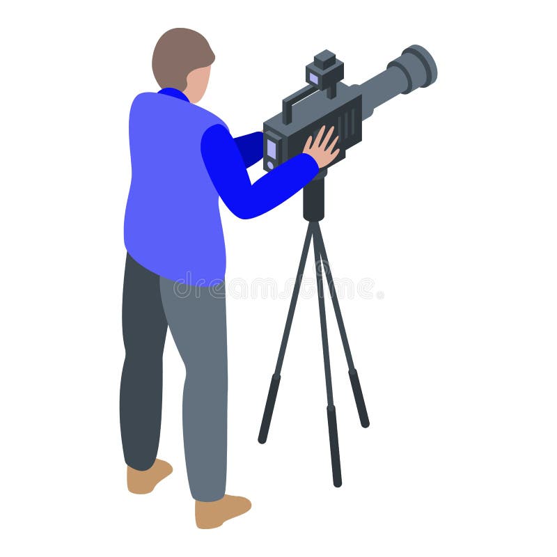 Cameraman Isometric Stock Illustrations – 338 Cameraman Isometric Stock ...
