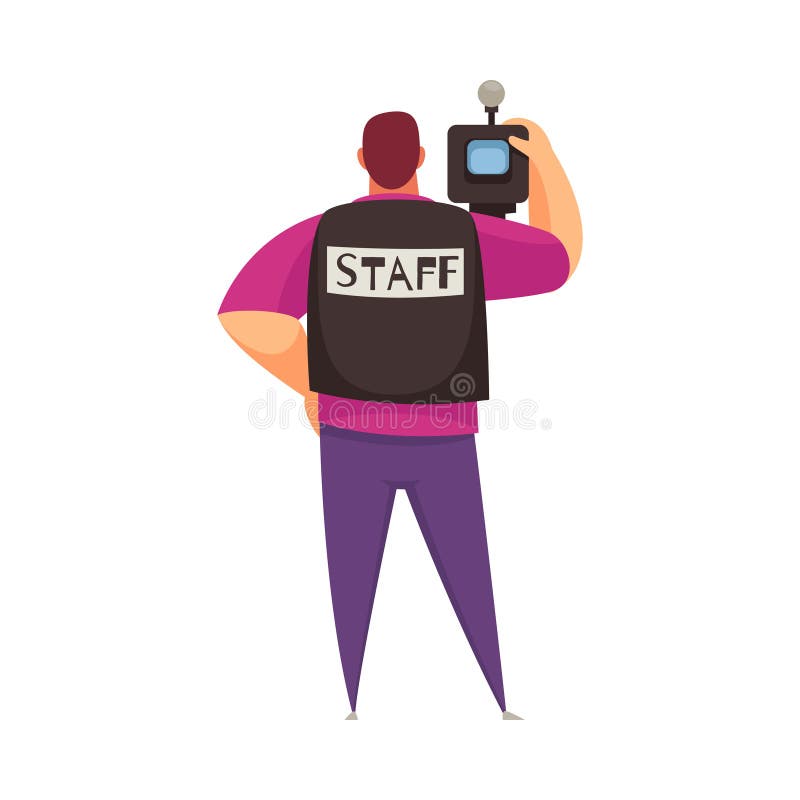 Cameraman Cartoon Illustration Stock Vector - Illustration of operator ...